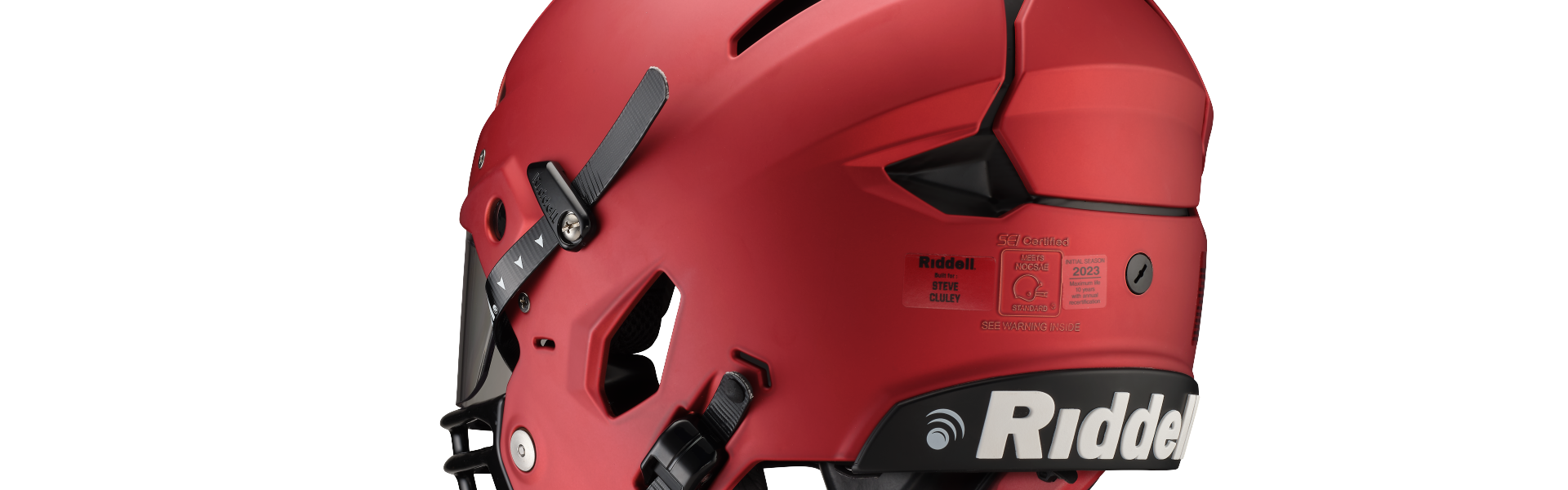 Photo | CAT24_Axiom_Bright Candy Scarlet_3qtr B | Riddell Newsroom