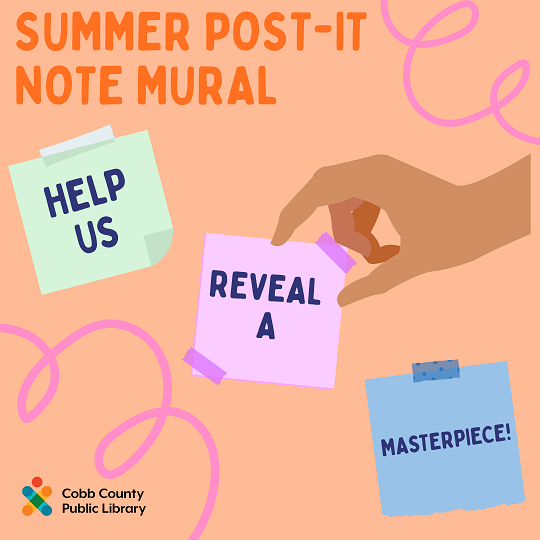 Passive Program: Summer Post-It Note Mural | Cobb County Georgia