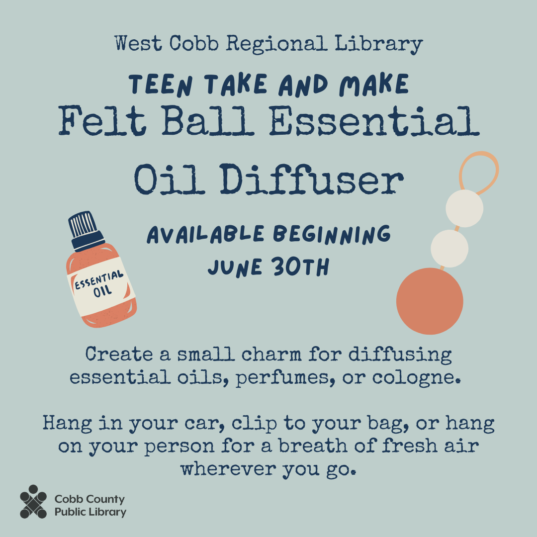 Teen Take and Make: Felt Ball Essential Oil Diffuser Charm | Cobb ...