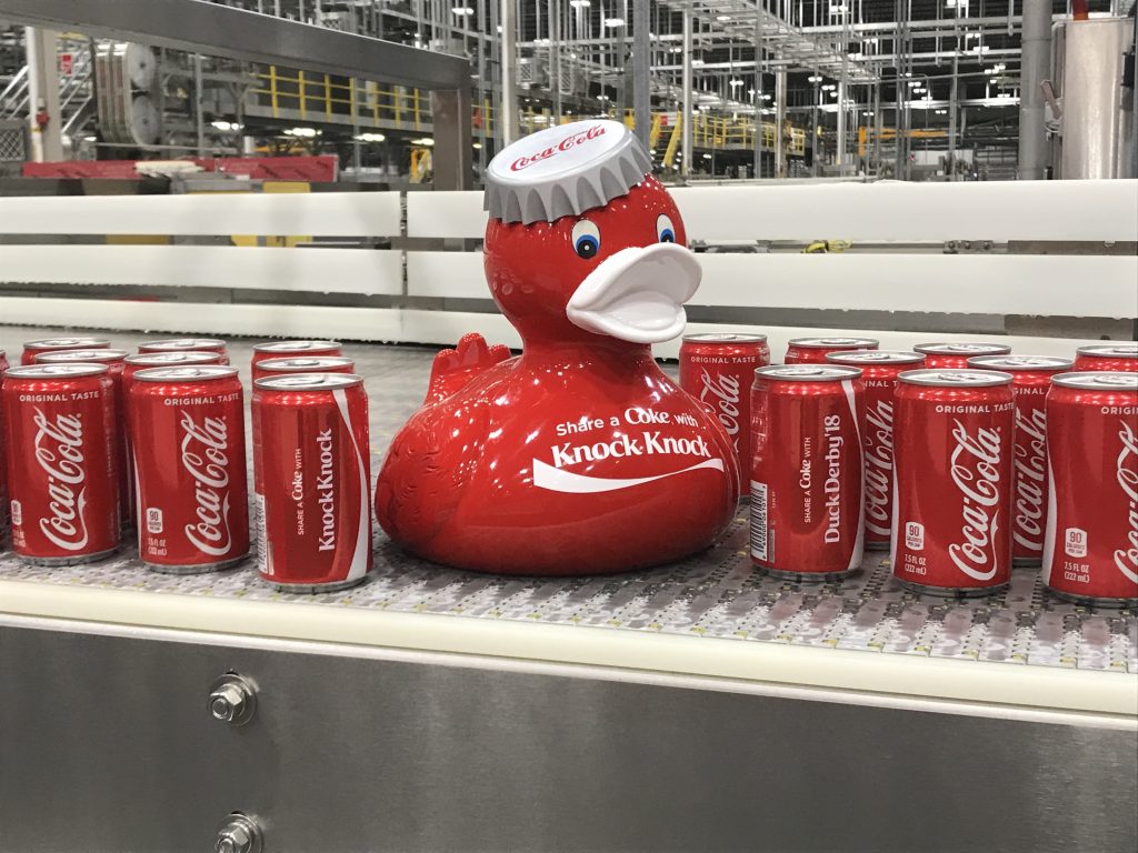 Sodalicious Enters Knock Knock Duck Derby 2018 - Coca-Cola UNITED