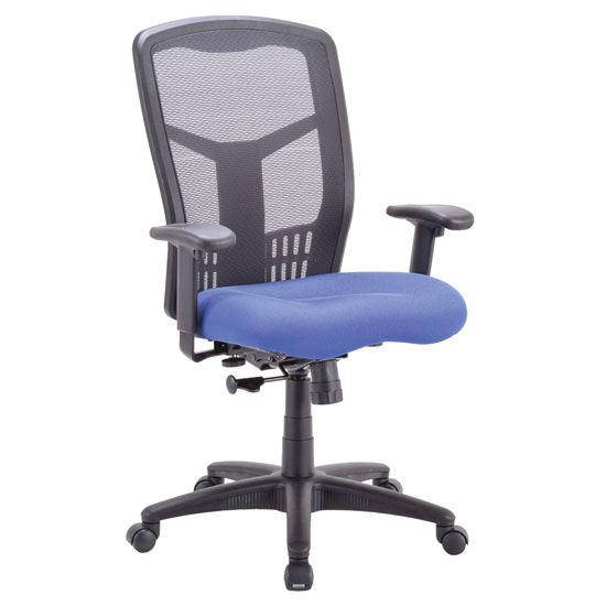 OfficeSource CoolMesh Collection Swivel Tilt, High Back Chair with ...
