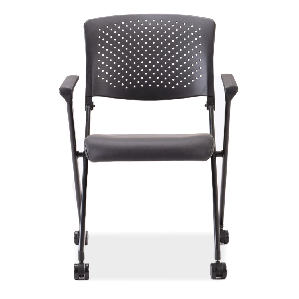 OfficeSource Julep Collection Nesting Chair with Arms and Casters ...