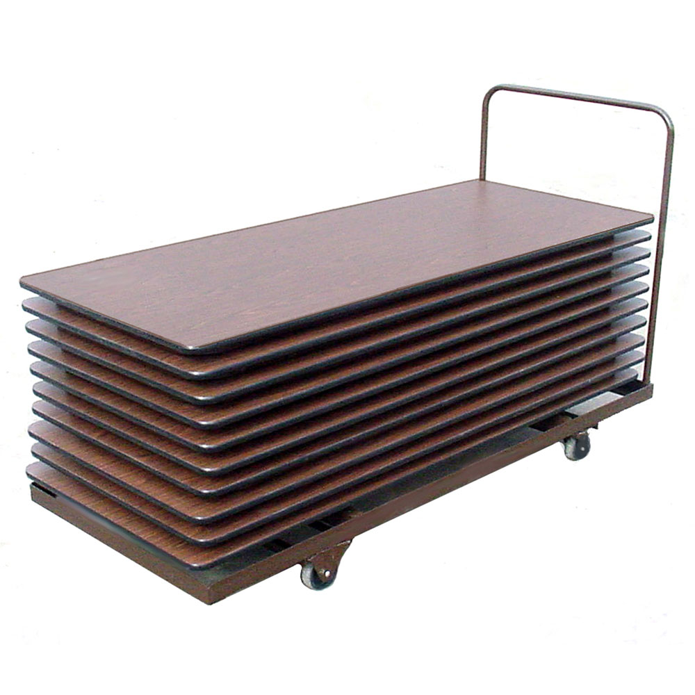 OfficeSource Melamine Folding Tables Flat Stacking Rectangular Table ...