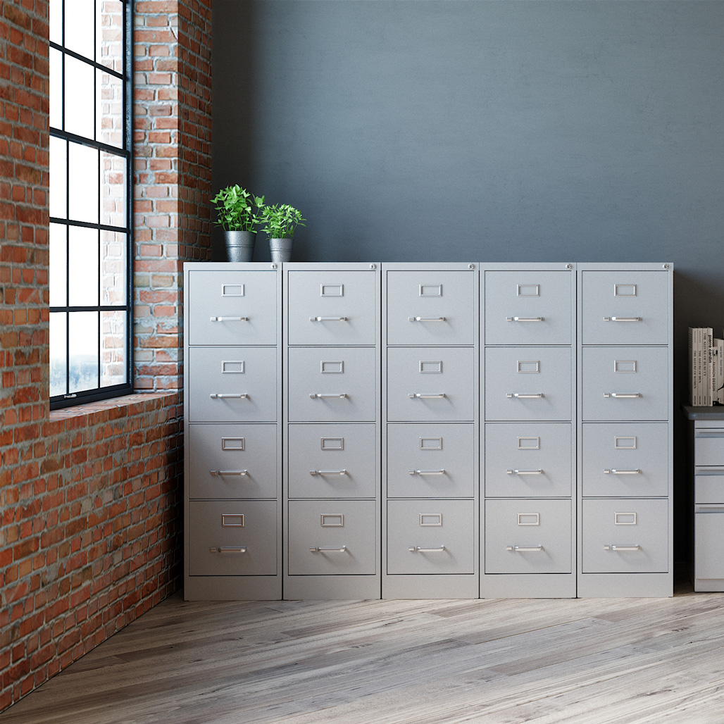 OfficeSource Steel Vertical File Collection 4 Drawer Vertical File ...