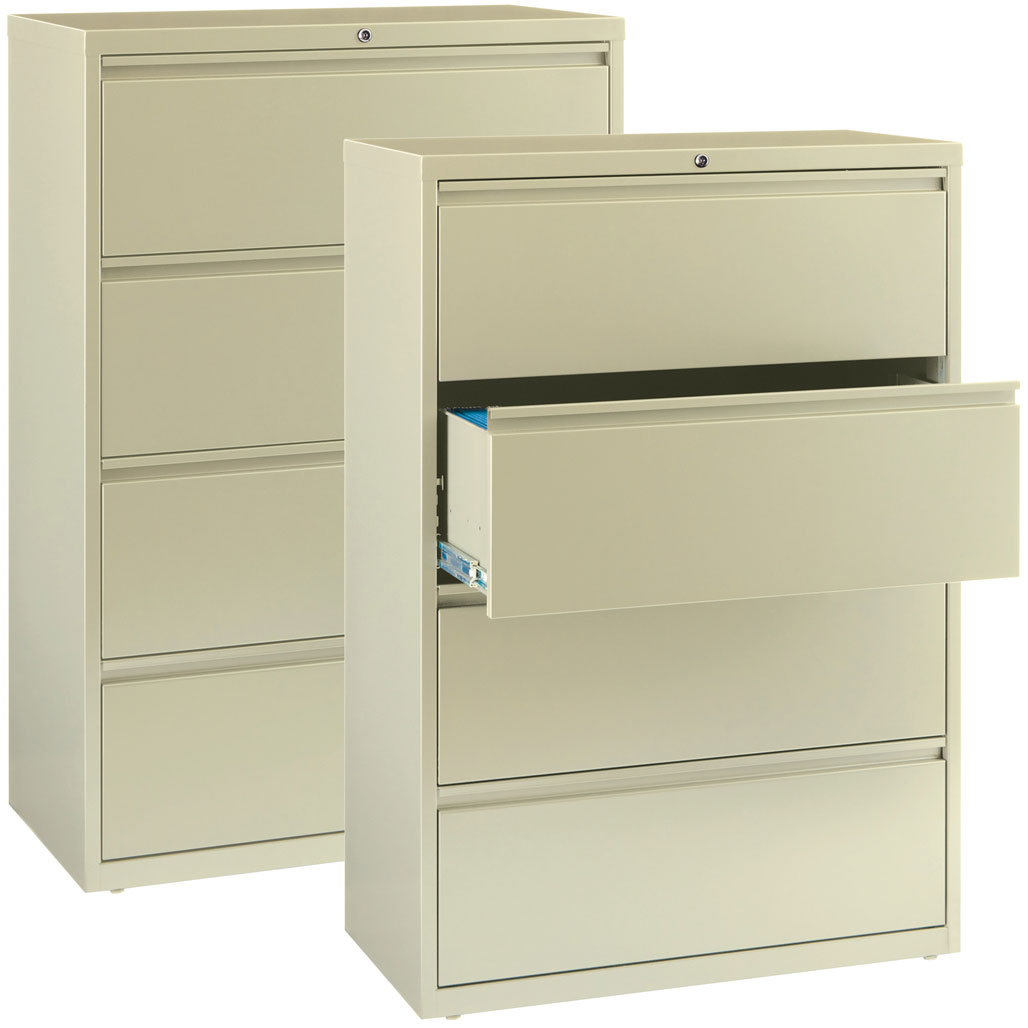 OfficeSource Steel Lateral File Collection 4 Drawer Lateral File ...