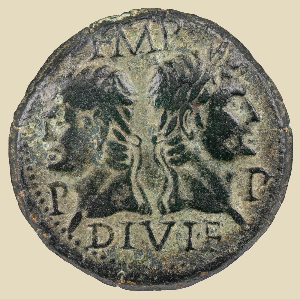 Augustus, with Agrippa Coin Details - The Roman Empire