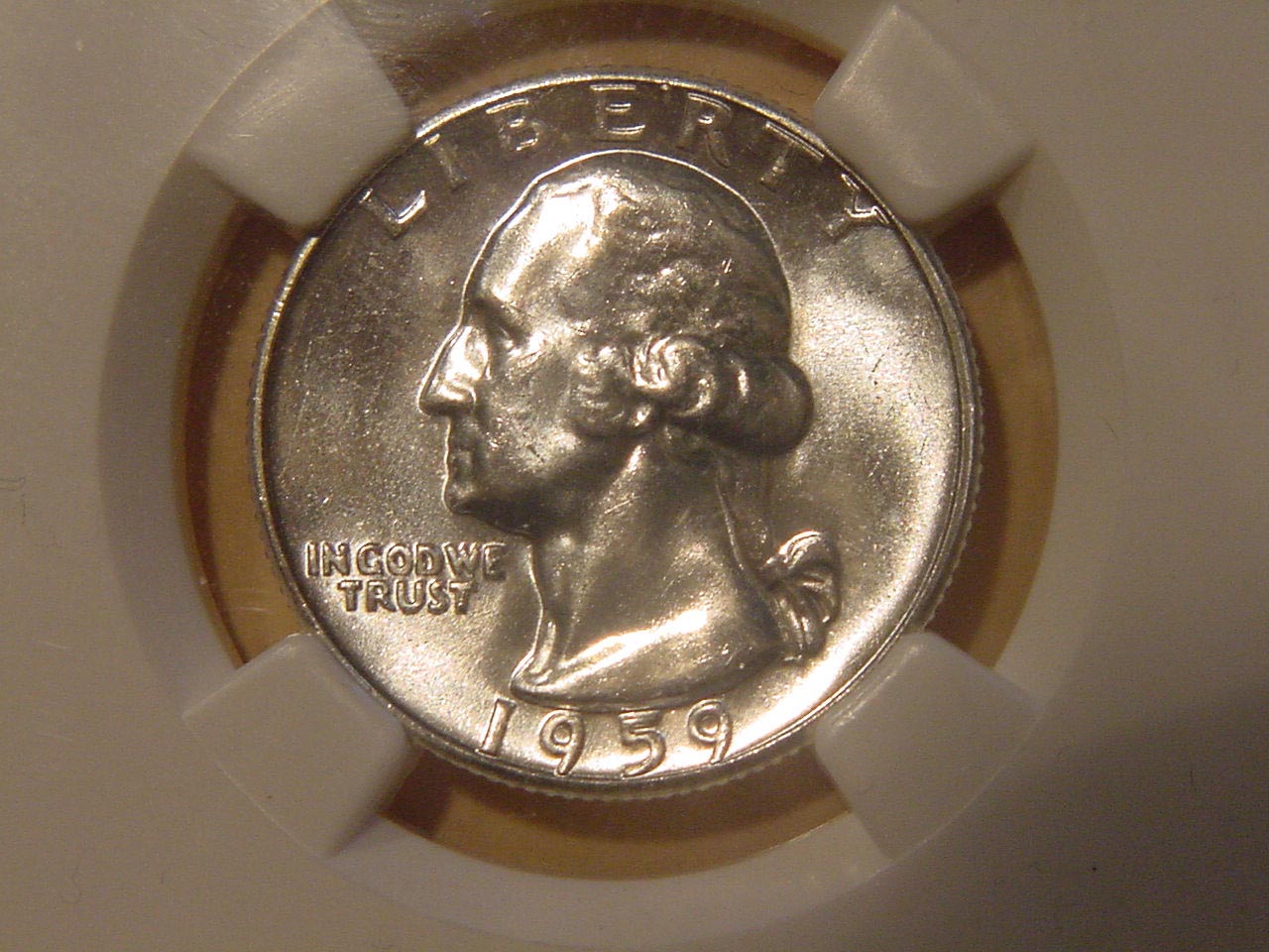 1959 25C MS66 TYPE B Coin Details - WASHINGTON QUARTERS TYPE B REVERSE ...