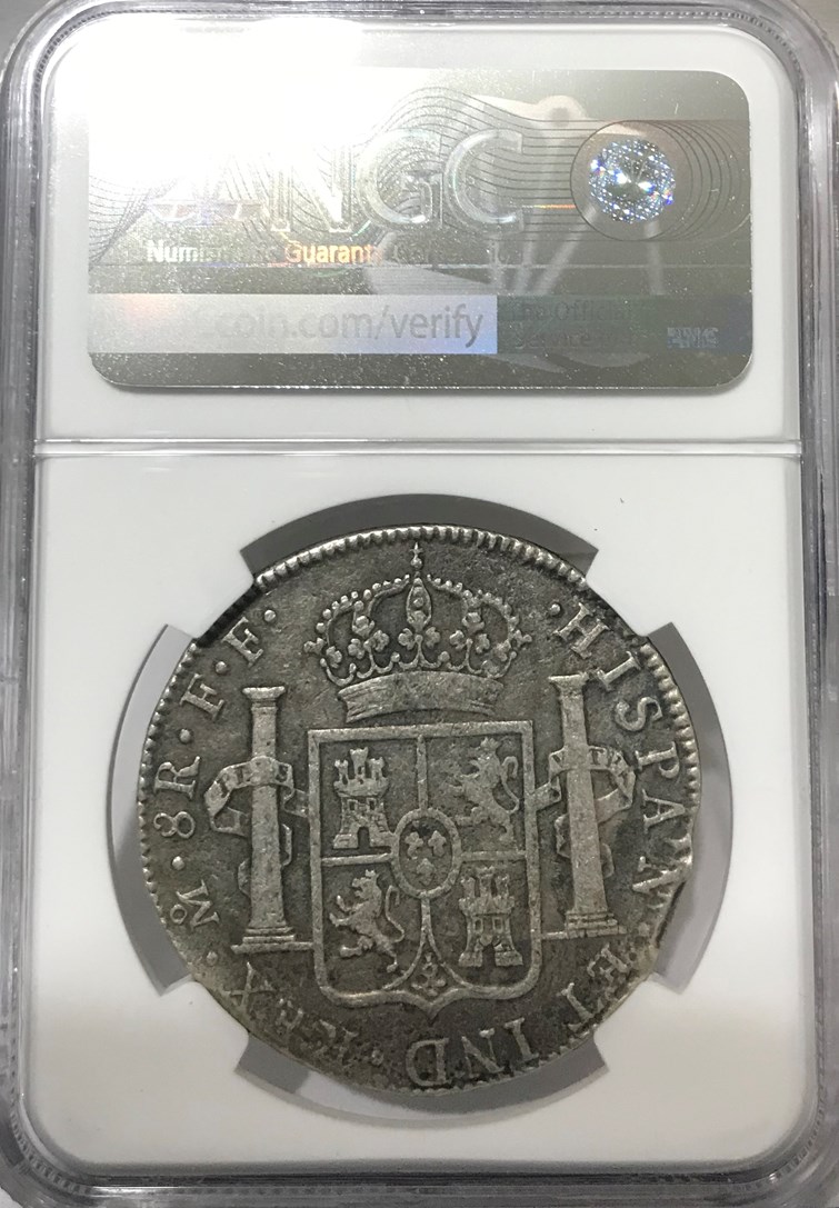 1783 8 Reales from the El Cazador - Whale Cluster Coin Details - Durham ...