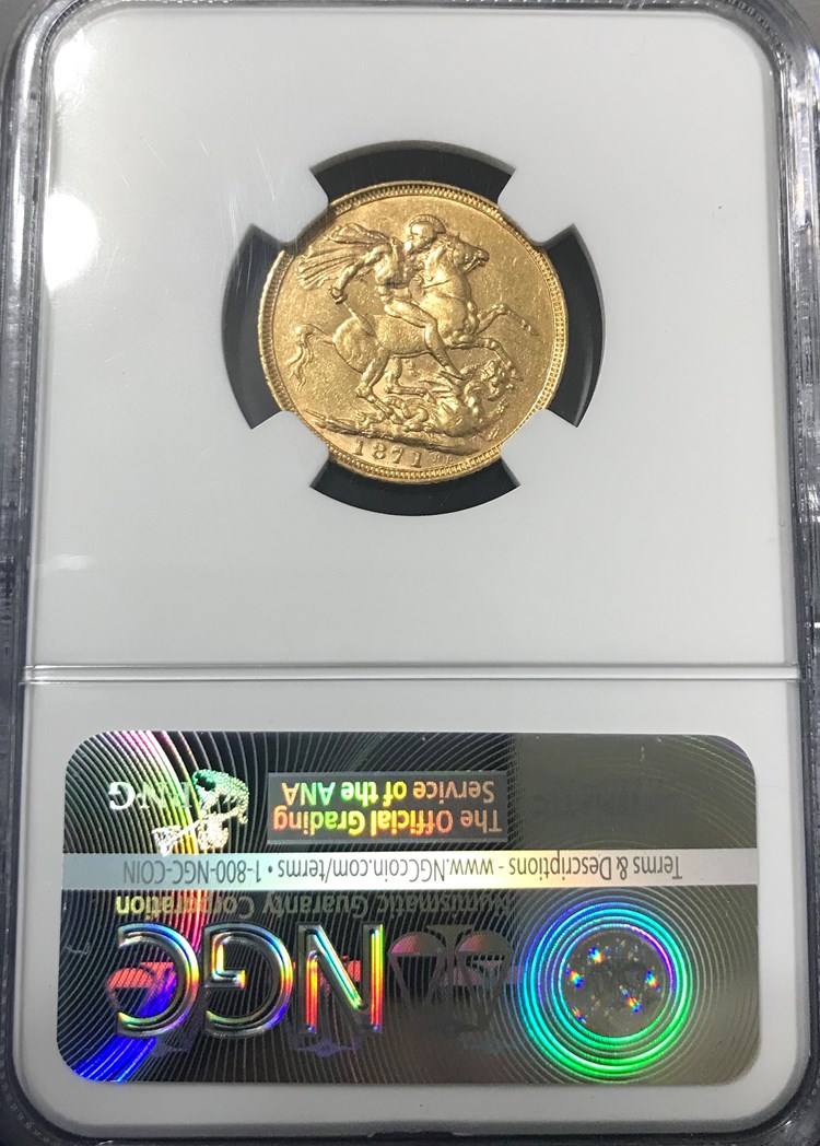 1871 Great Britain Sovereign from the RMS Douro Shipwreck Coin Details ...