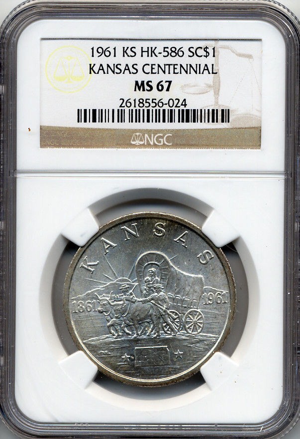 HK-586 AR, Turner 4, Kansas Statehood Centennial Coin Details ...