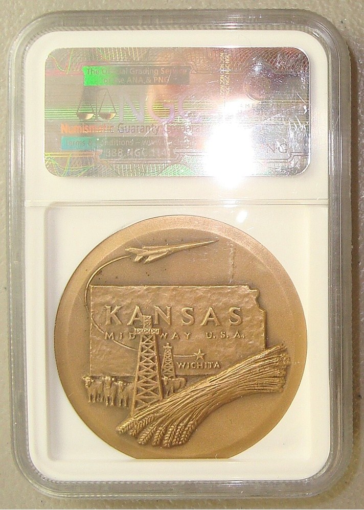 1966 KS Bz, Wichita Coin Club 20th, MACO Coin Details - HORNREICH ...