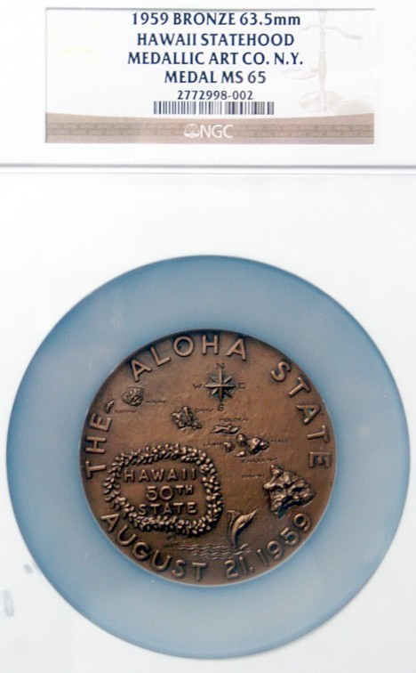 2MS-1 Coin Details - The Official Hawaii Statehood Medals