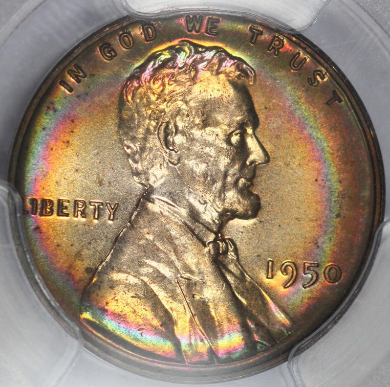 Rainbow Rim Proof Cent Coin Details - Rainbow collection by coinnut36