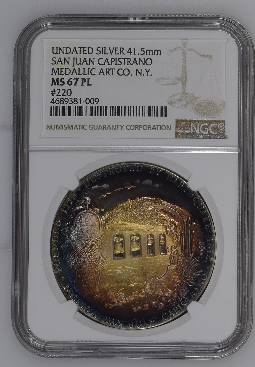 Coin Details - Medallic Art Co. Silver California Mission Medals