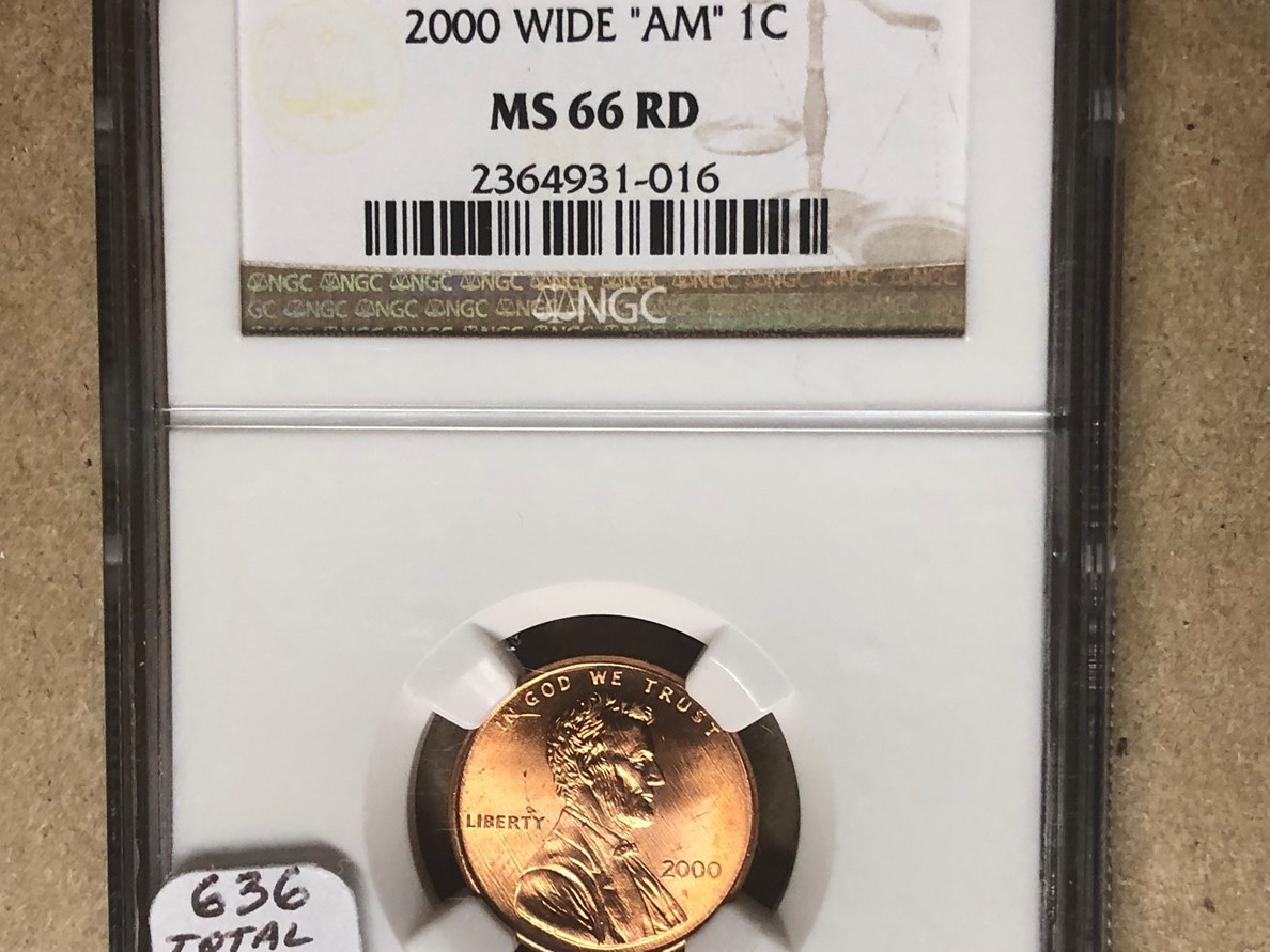2000 WIDE "AM" Coin Details - Penny Man's Lincoln Cent Errors.