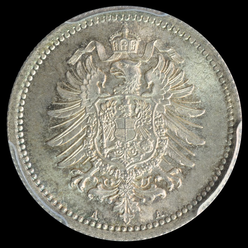 50 Pfennig (1875-1877) J. 7, KM# 6 Coin Details - Germany Empire Minor ...