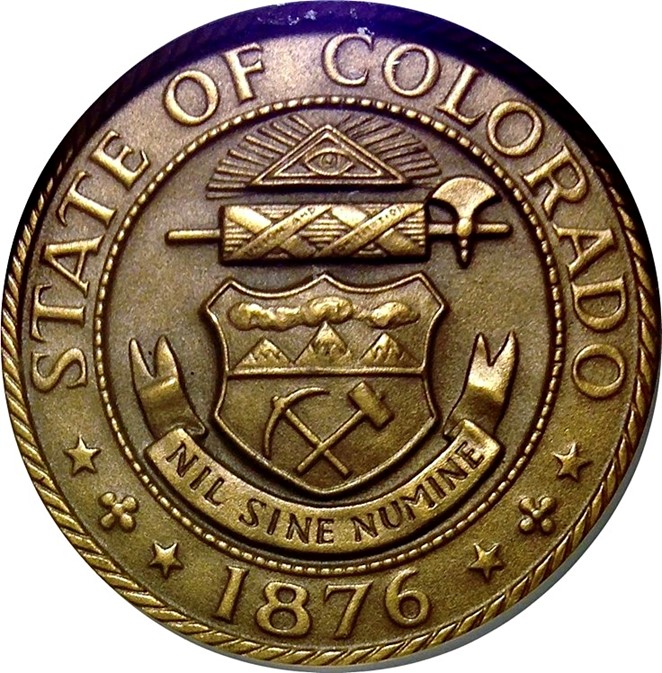 MEDAL: 1970 "Christopher 'Kit' Carson/CO State Seal" 32.5mm Coin ...