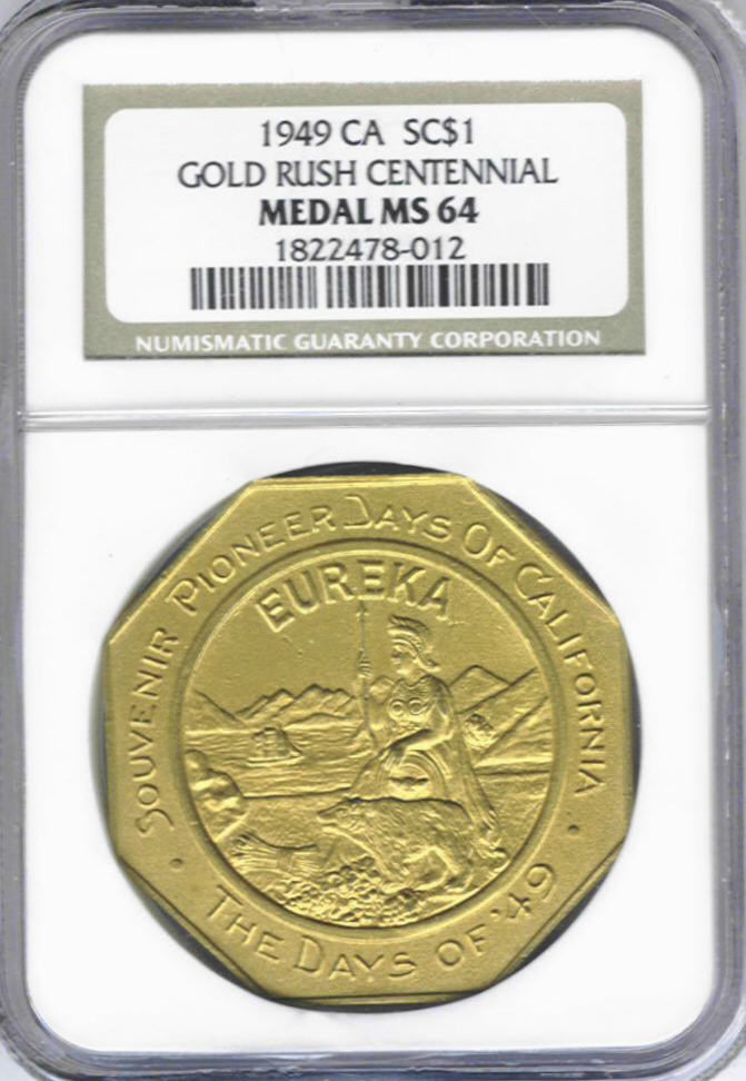 J640 / HK 502A "Days of 49" - Gold Rush Coin Details - SO-CALLED SLUGS