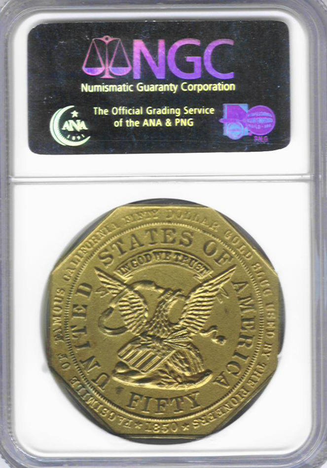 J640 / HK 502A "Days of 49" - Gold Rush Coin Details - SO-CALLED SLUGS