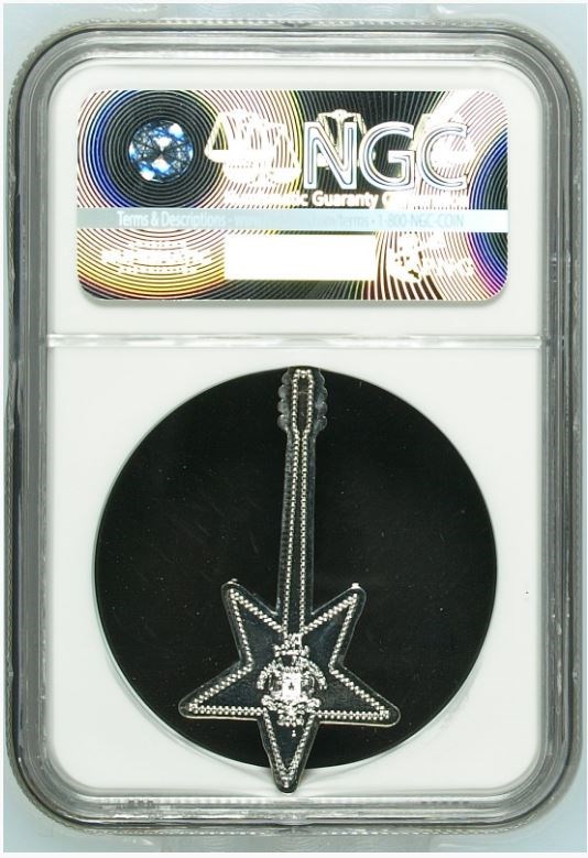 2004 Gary Glitter Star Coin Details - Somalia Guitars 2004, 2012