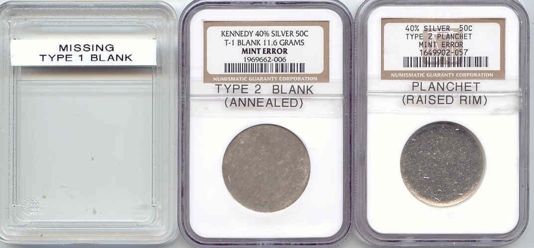 50c 40% Silver Clad Planchet Coin Details - BoneHeads Collection of ...