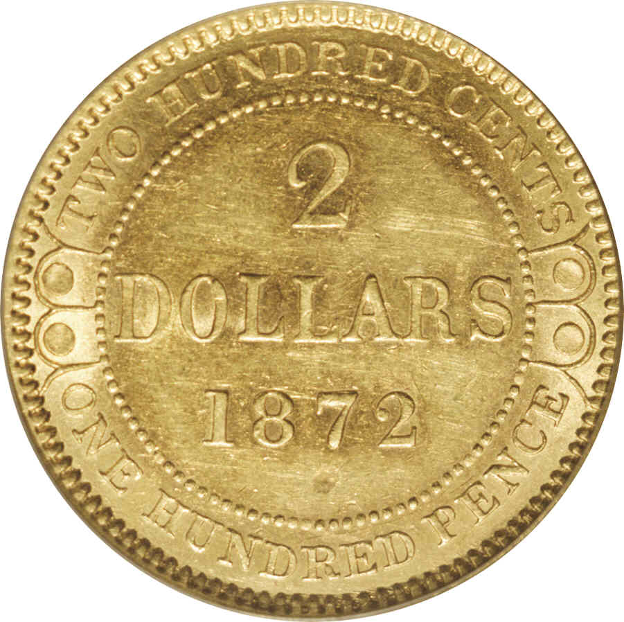 1872 PCGS AU-55 Newfoundland $2 Gold Coin Details - NewFoundLand Gold ...