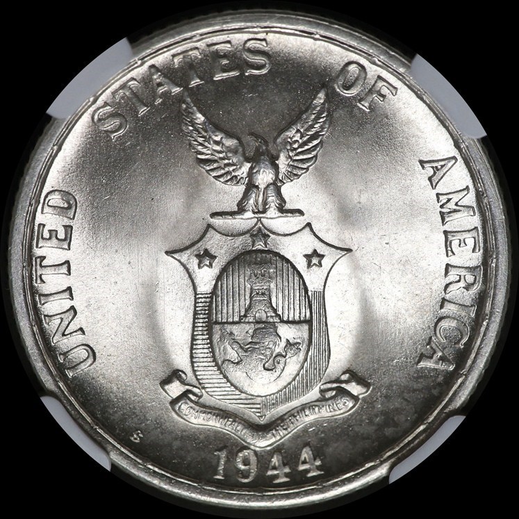 Fifty Centavos 1944 45 Coin Details USPI Type Eye Appeal Fifty Centavos 1944 45 Coin Details USPI Type Eye Appeal