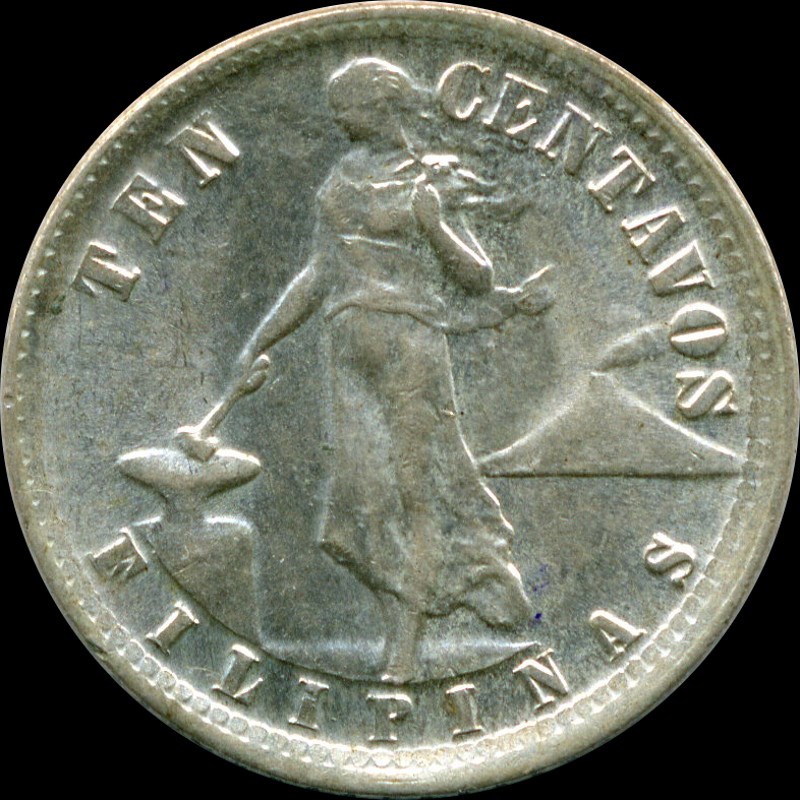 1935M - 10 Centavos Coin Details - The Mint of the Philippine Islands ...