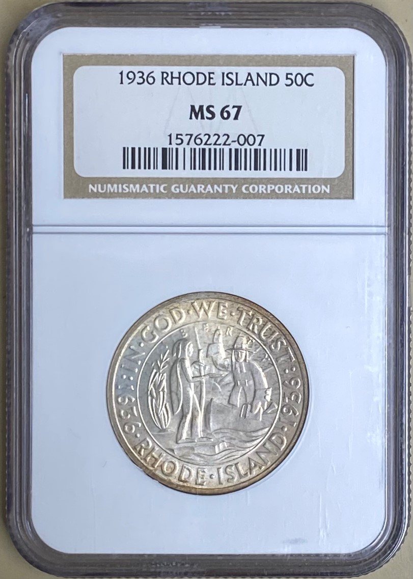 RHODE ISLAND 1936 Coin Details - Early Commemoratives