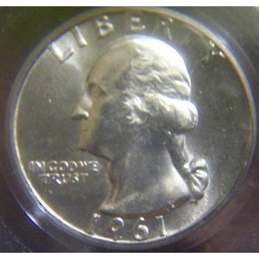 1961 Type-B Reverse Coin Details - 1956-1964 Type-B reverse Washington ...