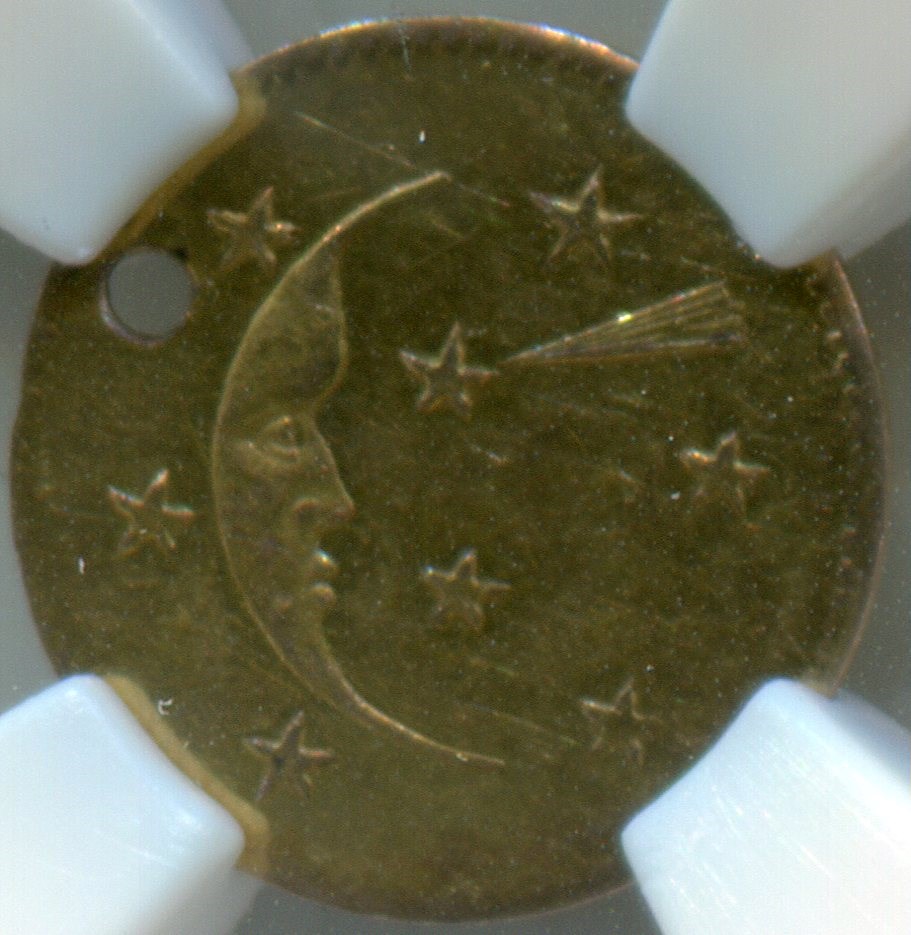 1881-Dated California Moon and Shooting Star Token Coin Details - "Gold ...