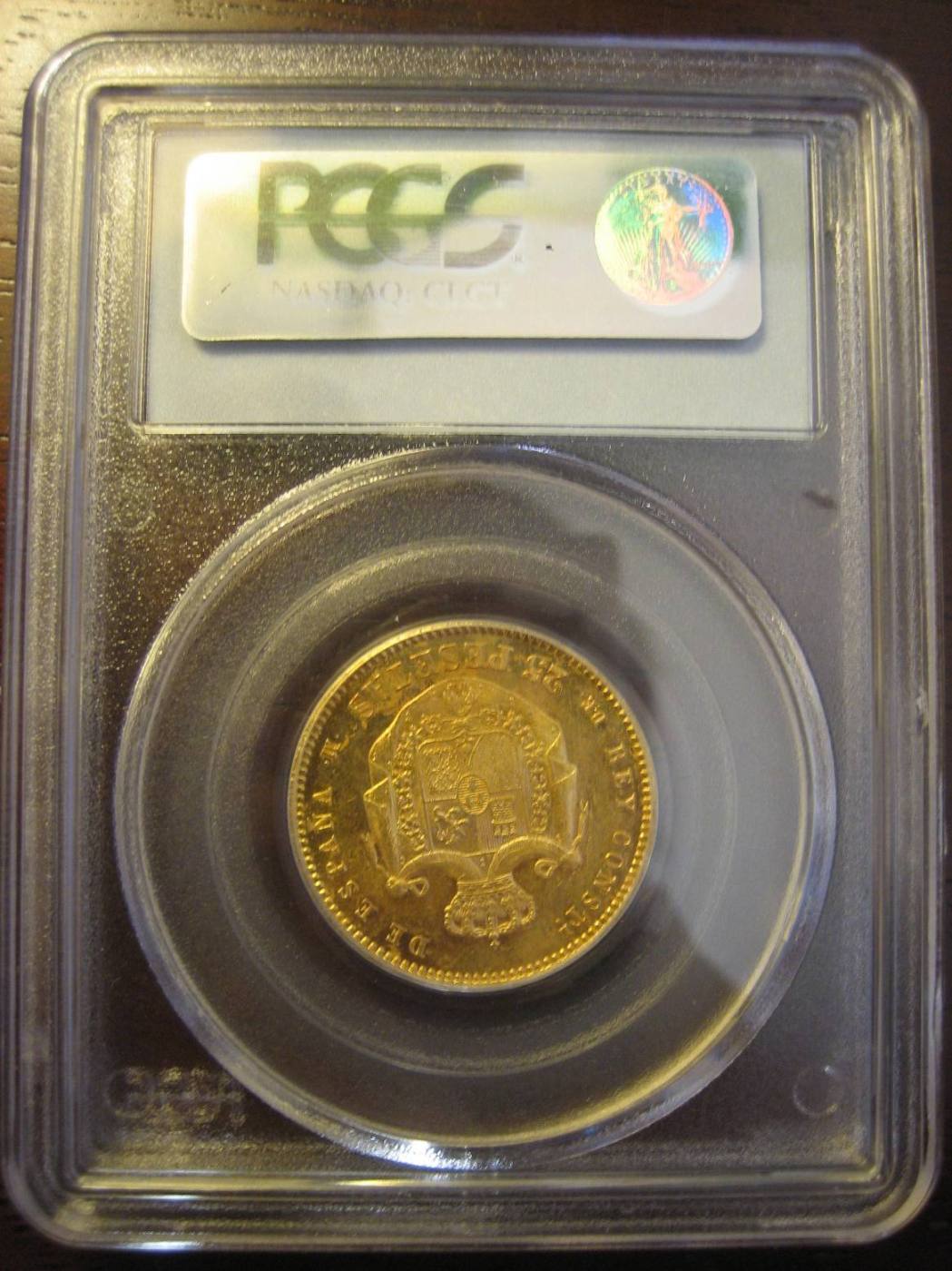 KM#673 First peseta gold coin for circulation using 8 g. module (as ...