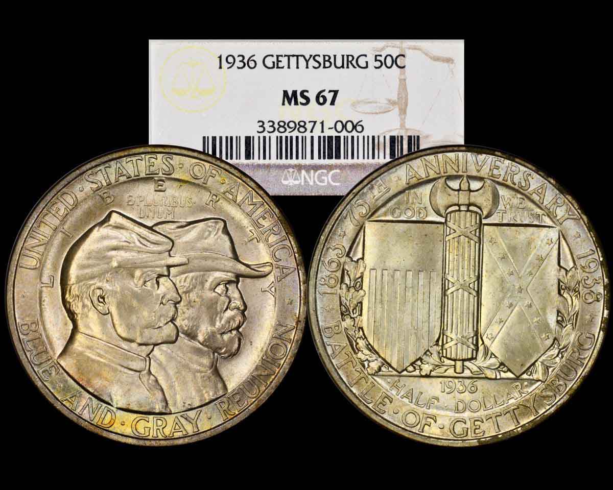 GETTYSBURG 1936 Coin Details - Bearlyoung's Silver Commem Collection