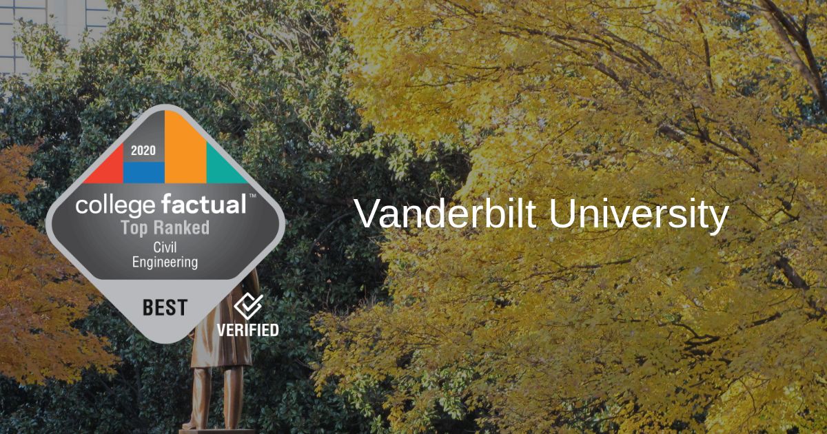Vanderbilt Ranks #1 for Best Schools for Civil Eng in Tennessee in 2020 ...