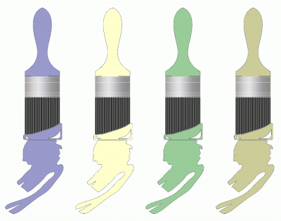 ColorCombo11992 with Hex Colors #9999CC #FFFFCC #99CC99 #CCCC99