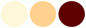 ColorCombo12031 with Hex Colors #FFF8D8 #FFD18F #5D0101