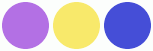 ColorCombo12037 with Hex Colors #B370E4 #F8E96B #454ED7