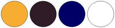 ColorCombo14161 with Hex Colors #F8AE33 #2D1C26 #000066 #FFFFFF