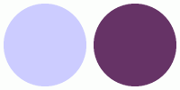 ColorCombo3204 with Hex Colors #CCCCFF #663366
