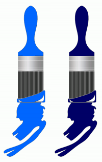 ColorCombo3348 with Hex Colors #0066FF #000066