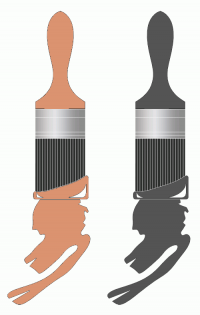 ColorCombo3447 with Hex Colors #DB9370 #545454