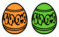 ColorCombo3605 with Hex Colors #FF9933 #66CC33