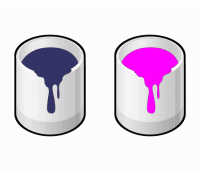 ColorCombo3658 with Hex Colors #333366 #FF00FF