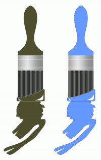 ColorCombo4075 with Hex Colors #4F4F2F #6699FF