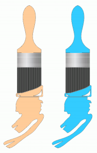 ColorCombo4086 with Hex Colors #FFCC99 #33CCFF