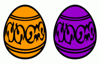 ColorCombo4202 with Hex Colors #FF9900 #9900CC