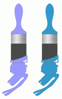 ColorCombo4382 with Hex Colors #9999FF #3399CC