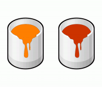 ColorCombo4758 with Hex Colors #FF7F00 #CC3300