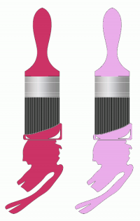 ColorCombo4779 with Hex Colors #CC3366 #EAADEA