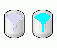 ColorCombo4948 with Hex Colors #D9D9F3 #00FFFF